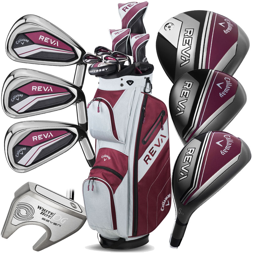 Callaway REVA 8-Piece Cart Bag Package Set Ladies - Eggplant