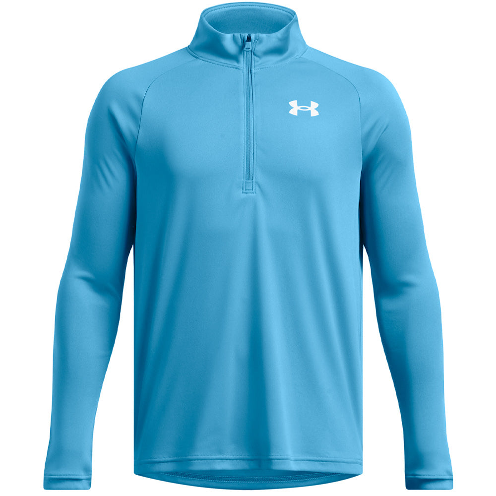 Under Armour Boys' Tech™ 2.0 1/4 Zip Pullover - Ether Blue/White