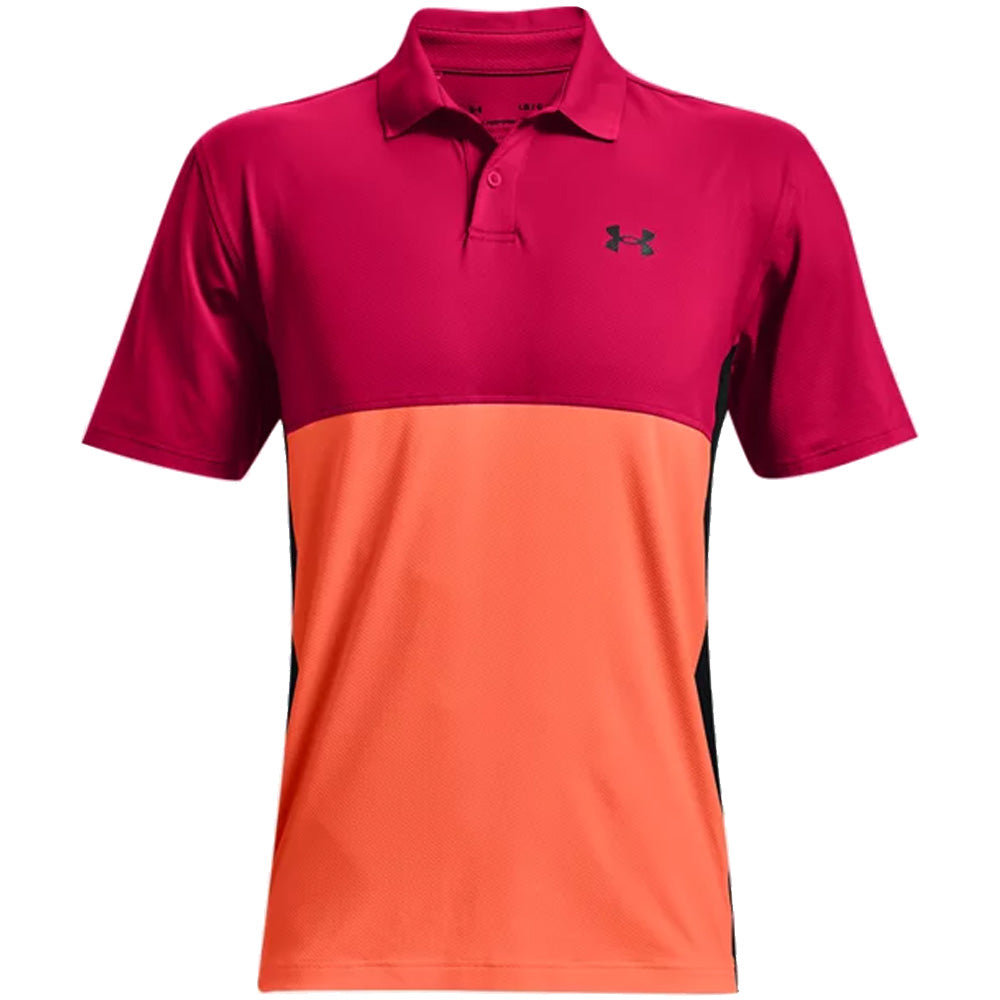 Under Armour Performance Blocked Polo Shirt - Knock Out/Electric Tange