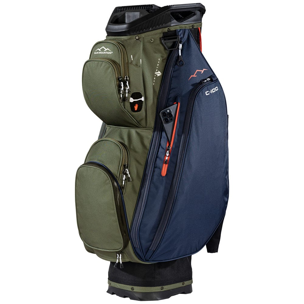 Sun Mountain C100 Cart Bag - Black/Olive/Inferno
