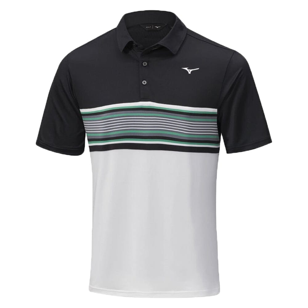 Mizuno Quick Dry Oceanic Polo Shirt - Deep Black