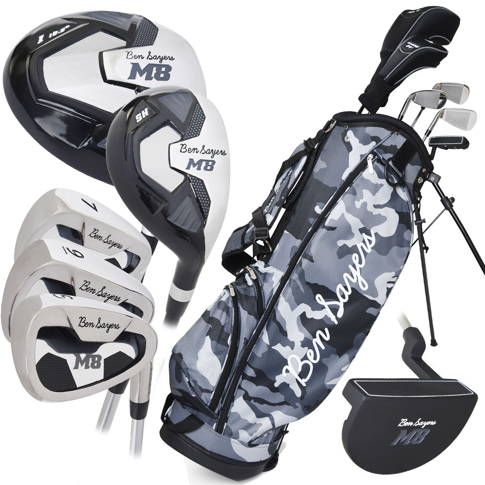 Ben Sayers M8 7-Piece Stand Bag Package Set - Camo - Steel