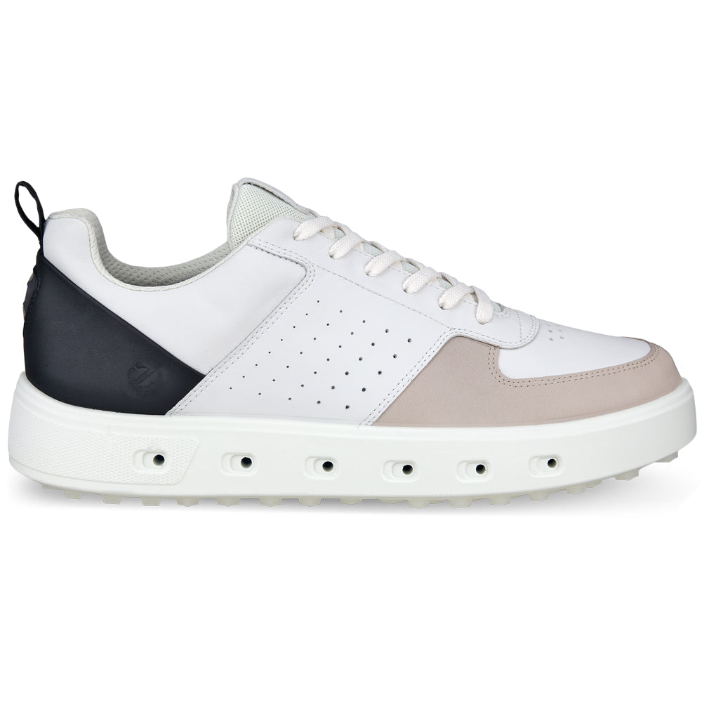ECCO Street 720 GORE-TEX Spikeless Waterproof Shoes - White/Black/Grav