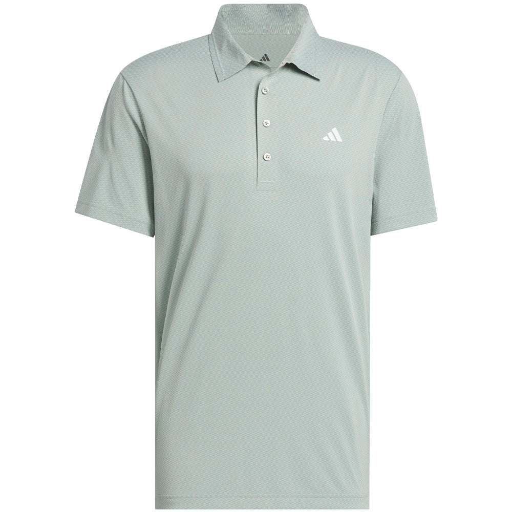 adidas Ultimate365 Tour Texture Polo Shirt - Silver Green