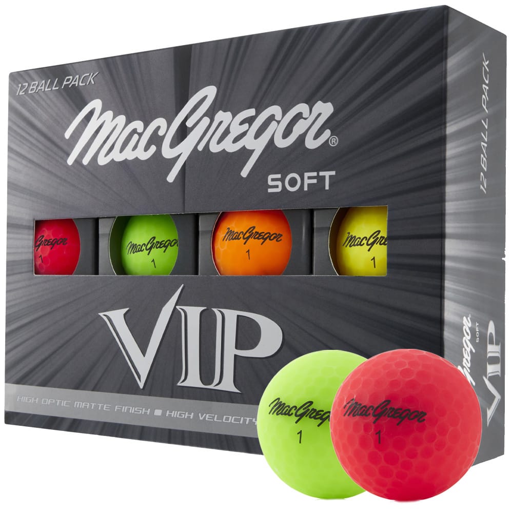 MacGregor VIP Golf Balls - Multi - 12 Pack