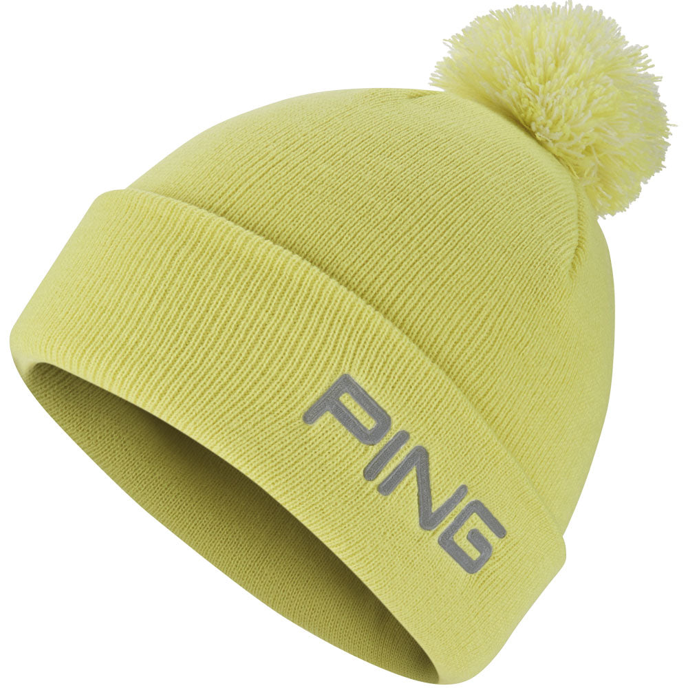 Ping Cresting Knit Beanie Hat - Limelight
