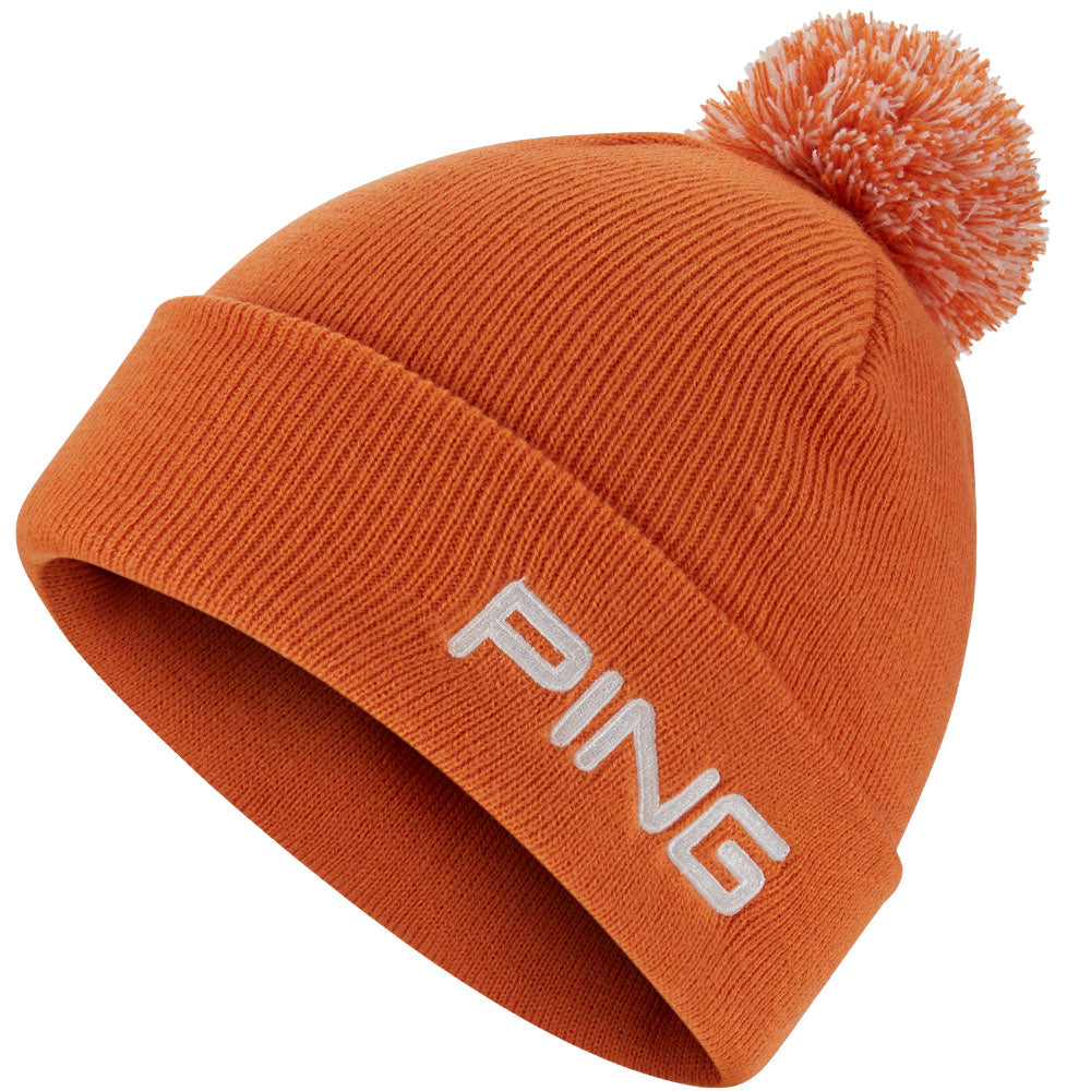 Ping Cresting Knit Beanie Hat - Russet