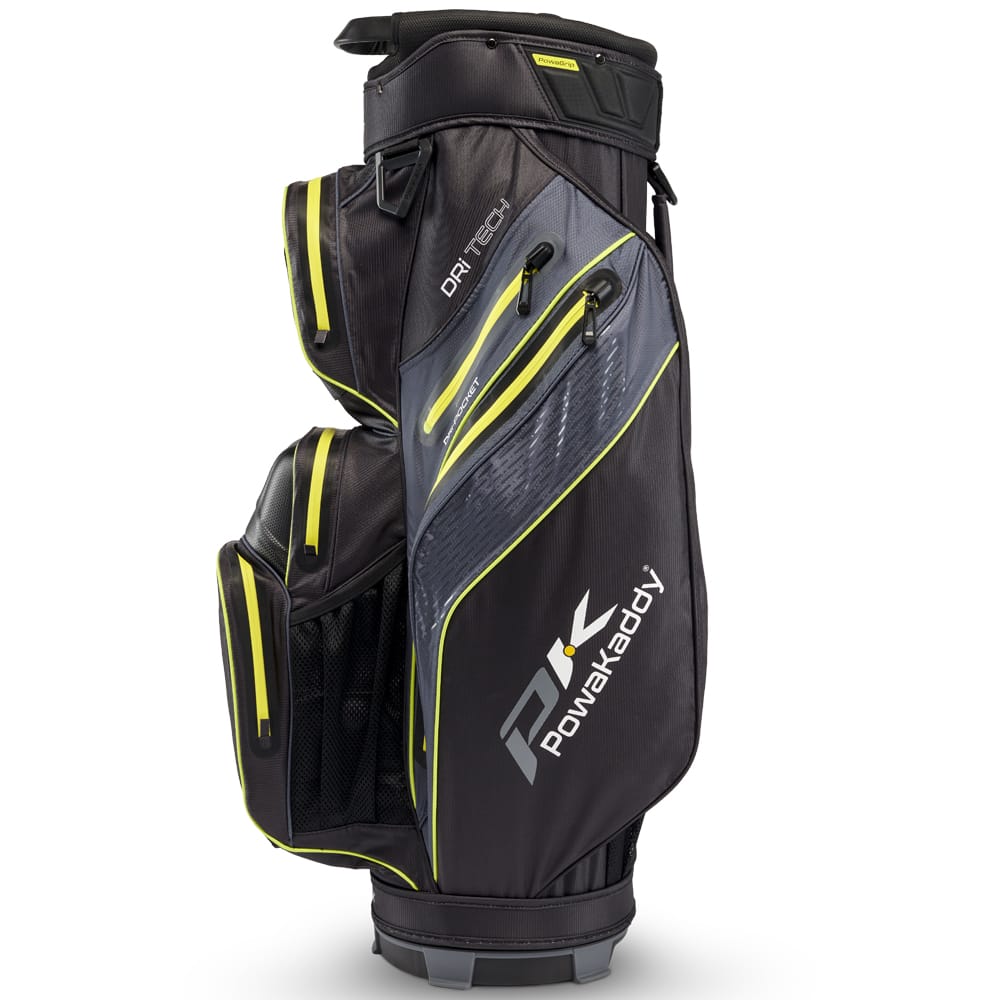 PowaKaddy Dri-TECH Waterproof Cart Bag - Black/Green