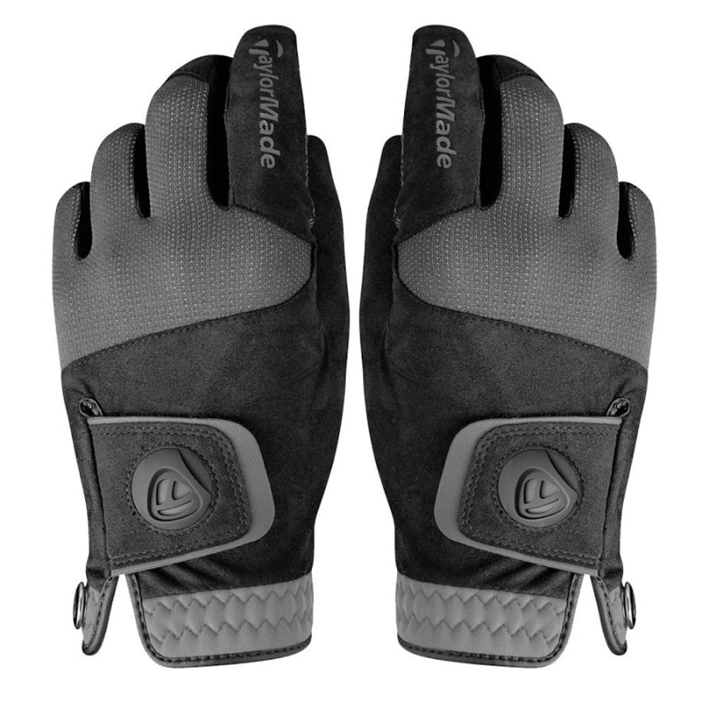 TaylorMade Rain Control Golf Gloves (Pair) - Black