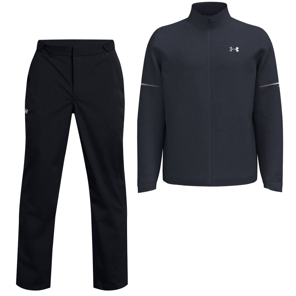 Under Armour Drive Rain Waterproof Suit - Midnight Navy/Metallic Silve