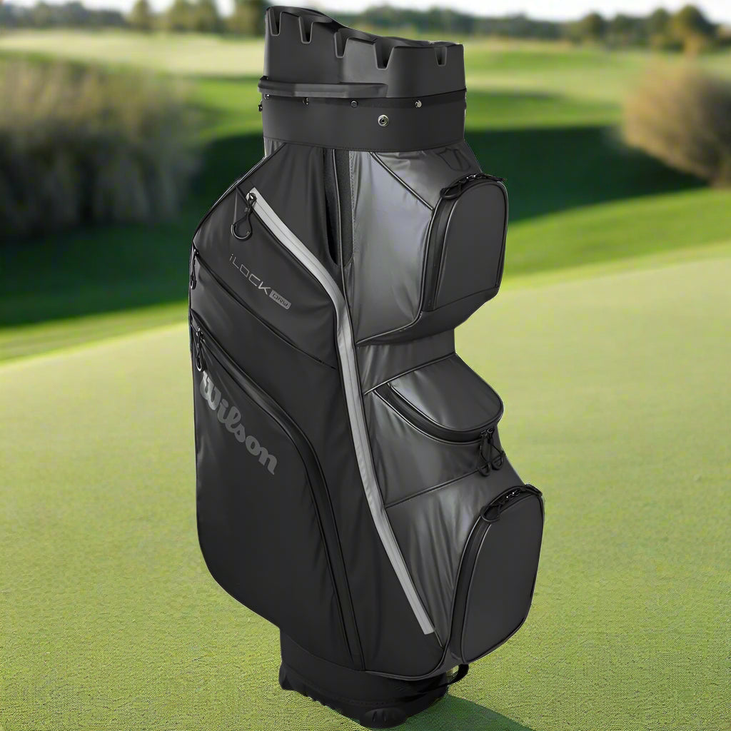 Wilson I-Lock Dry Cart Bag - Black/Grey