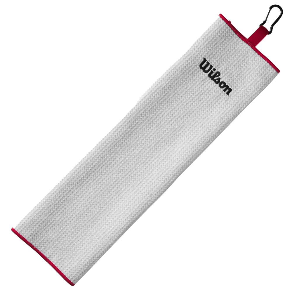 Buy Wilson Tri-Fold Towel - White Golf | Affordable Golf
