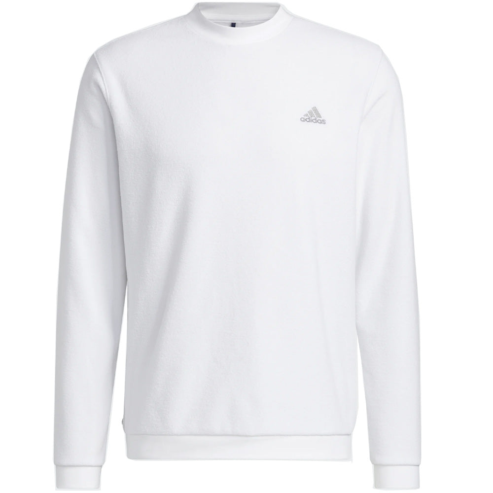 Adidas White Core Crew Neck Pullover XS | Affordable Golf