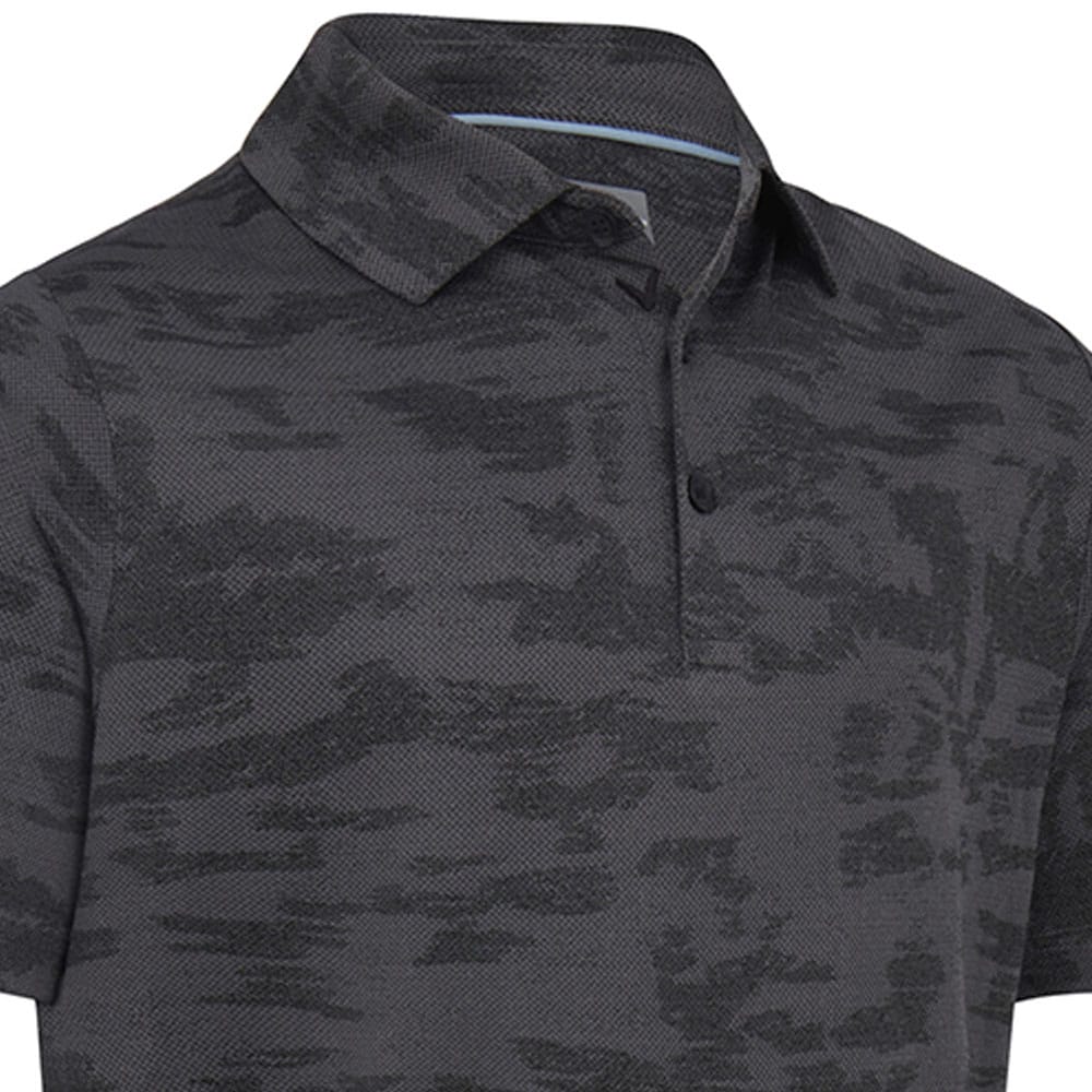 Callaway Digital Camo Jacquard Polo Shirt - Black Heather