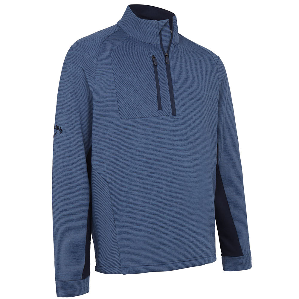 Callaway Heather Eco Stripe Fleece - Dark Navy Heather