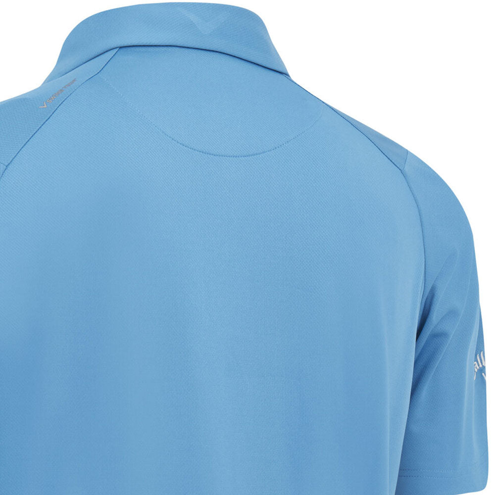 Callaway Swing Tech Solid Polo Shirt - Vallarta Blue