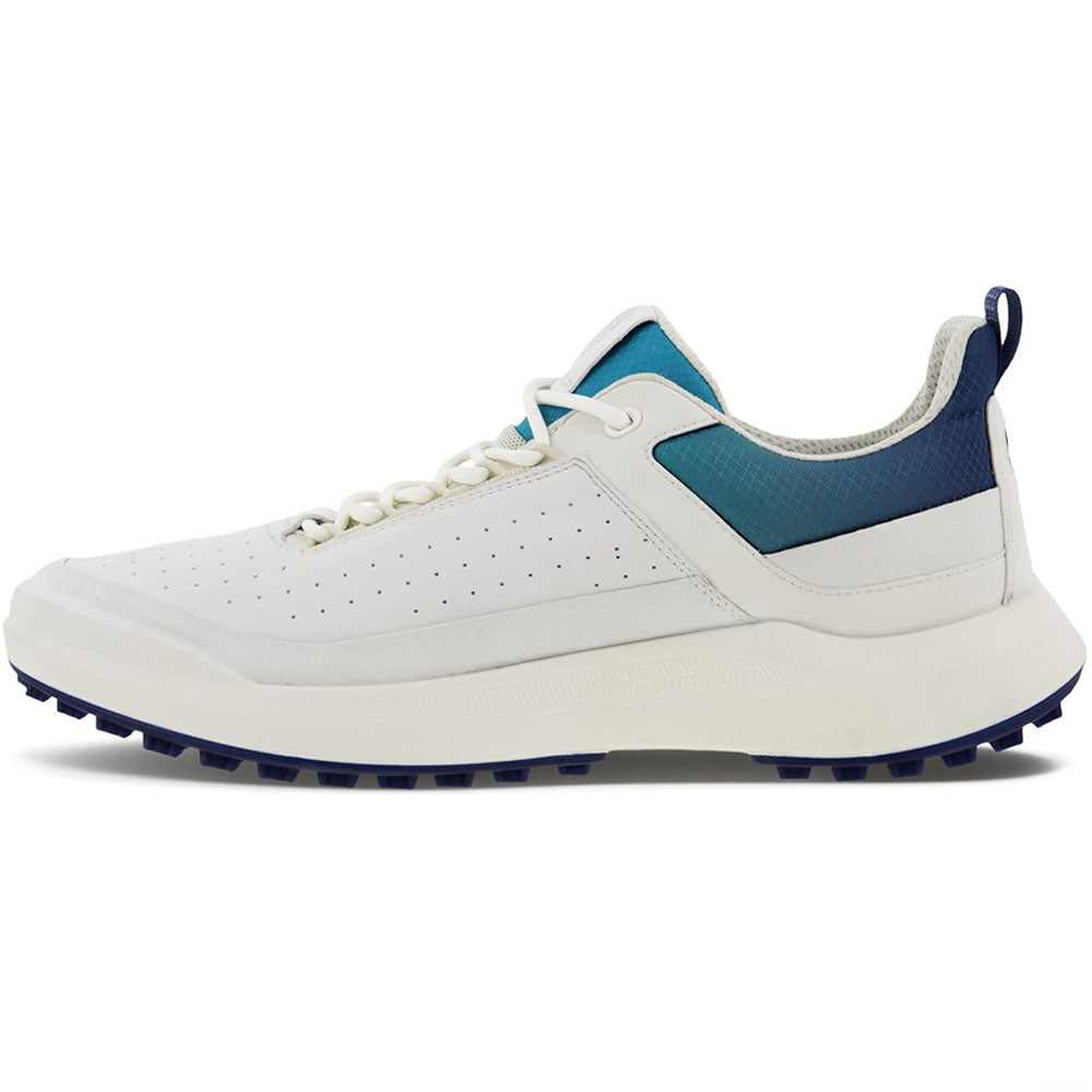 ECCO M Core Spikeless Shoes - White/White/Blue Depths/Caribbean