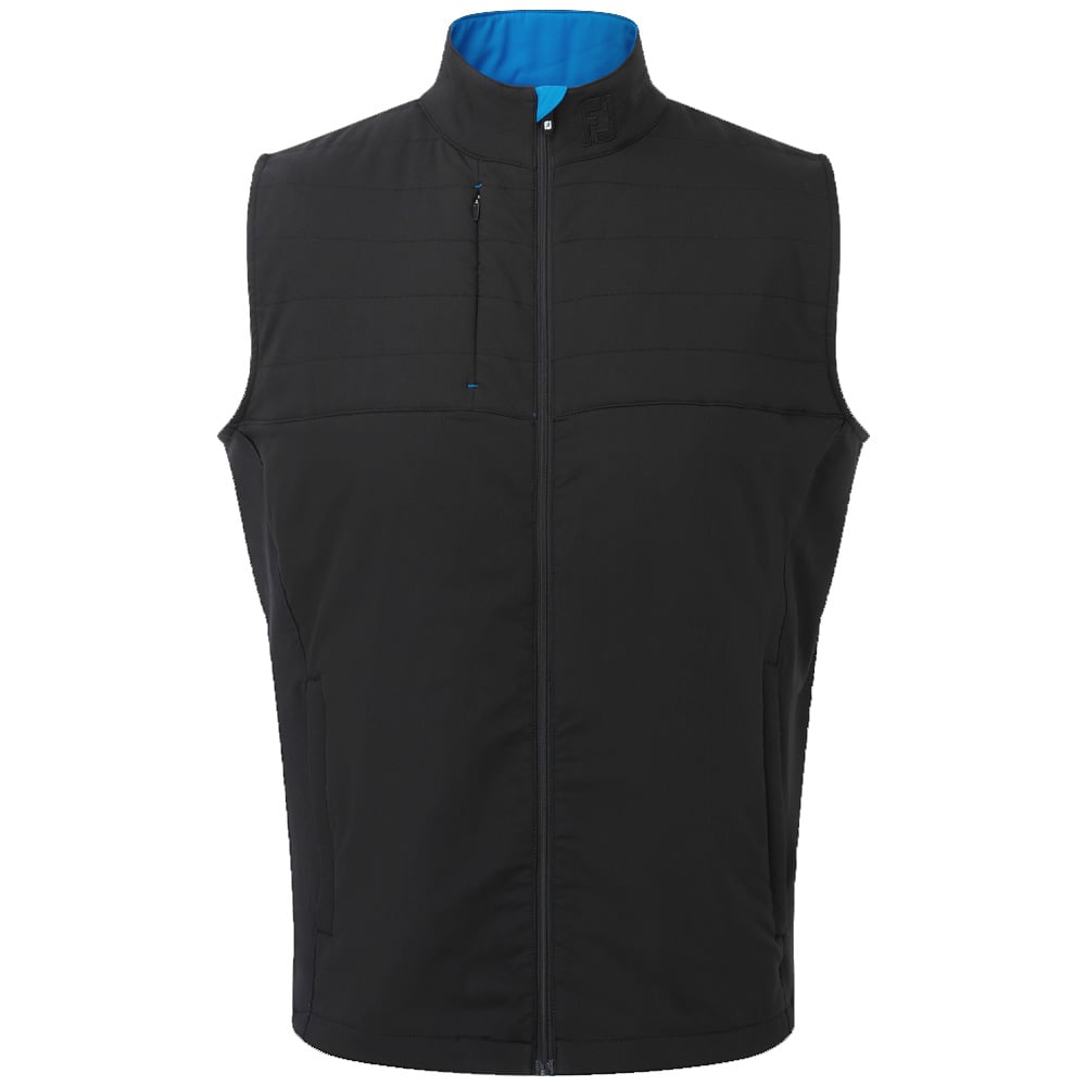 FootJoy Hybrid Thermal Vest - Black/Blue | Affordable Golf