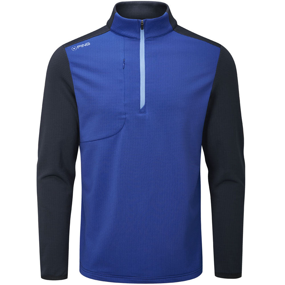 Ping Farrell 1/2 Zip Midlayer - Blue Surf/Oxford Blue