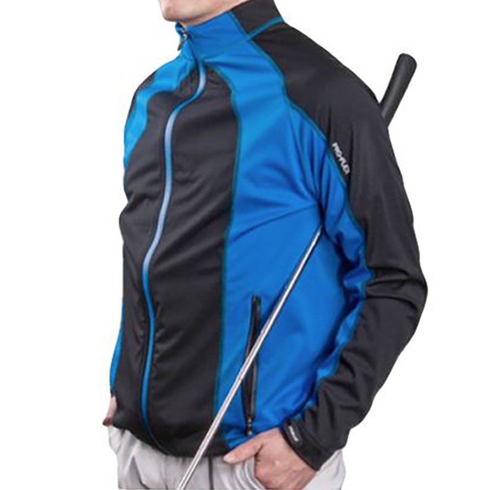 ProQuip Proflex Soft Shell Wind Jacket - Black/Blue