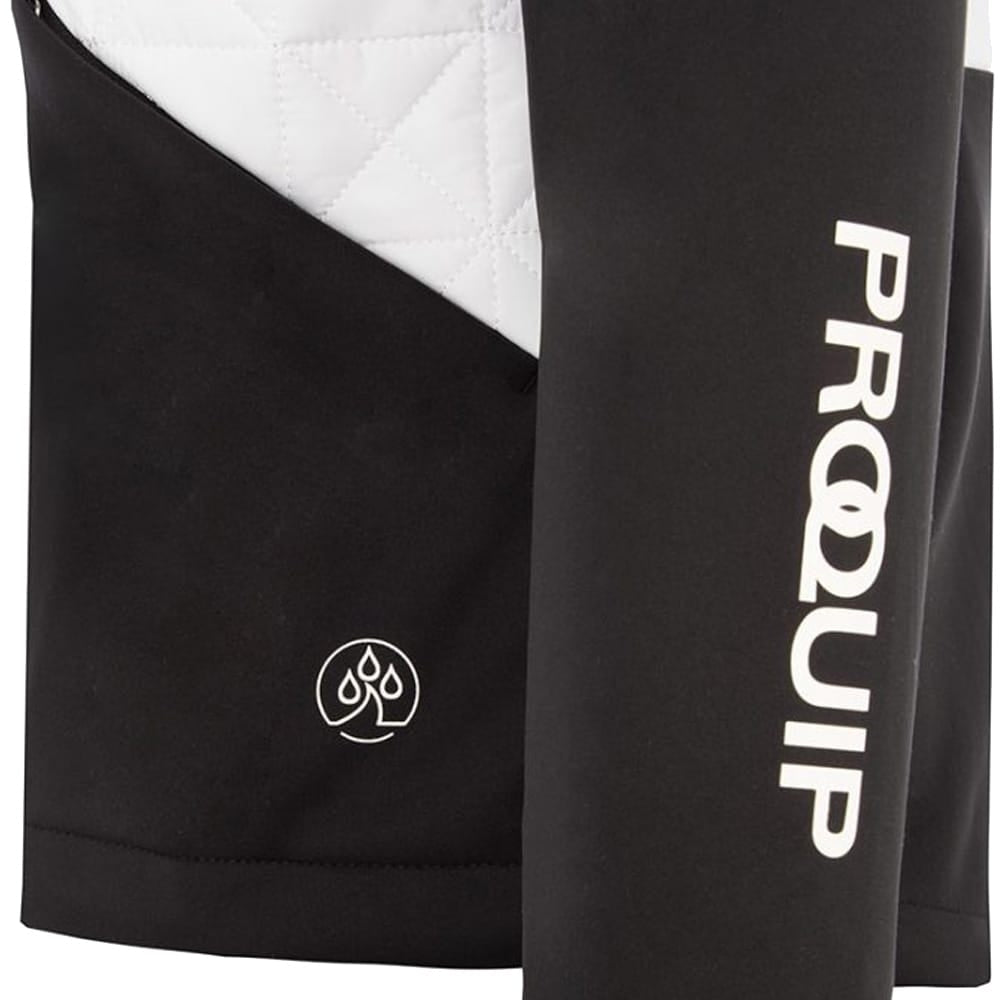 ProQuip Therma-Bora Quilt Jacket with Hood - Black/White