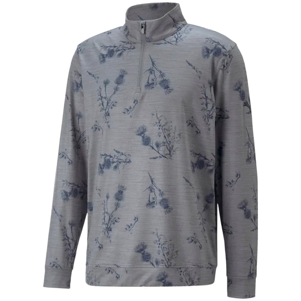 Puma Cloudspun Lowlands 1/4 Zip Pullover - Quiet Shade Heather