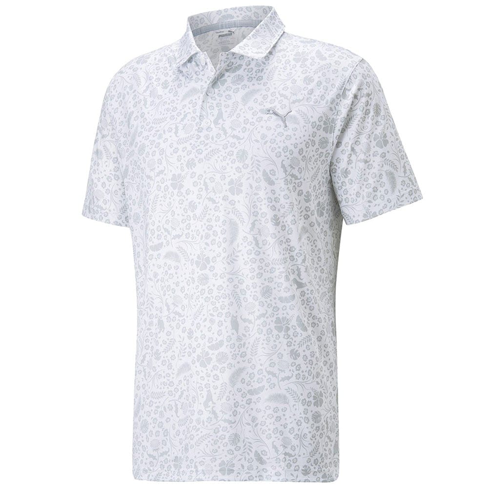 Puma Cloudspun Petal Polo Shirt - Bright White/High Rise