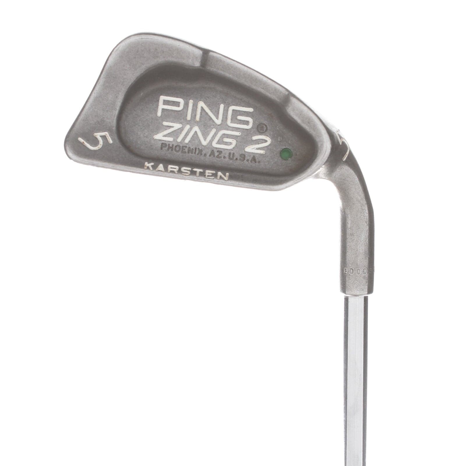 Ping Zing 2 Steel Mens Right Hand 5 Iron Green Dot 27* 2* Upright Regu