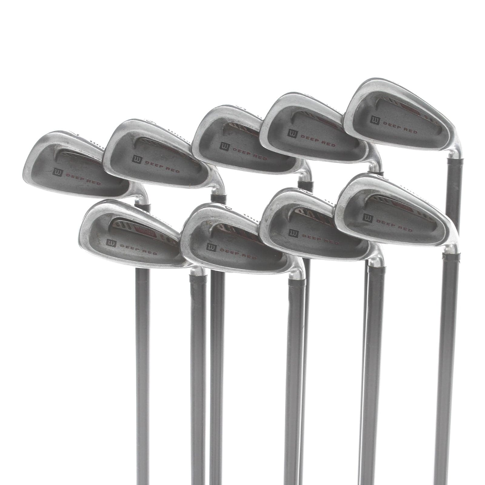 Wilson Deep Red Graphite Mens Right Hand Irons 3-SW Regular - Try-Ply