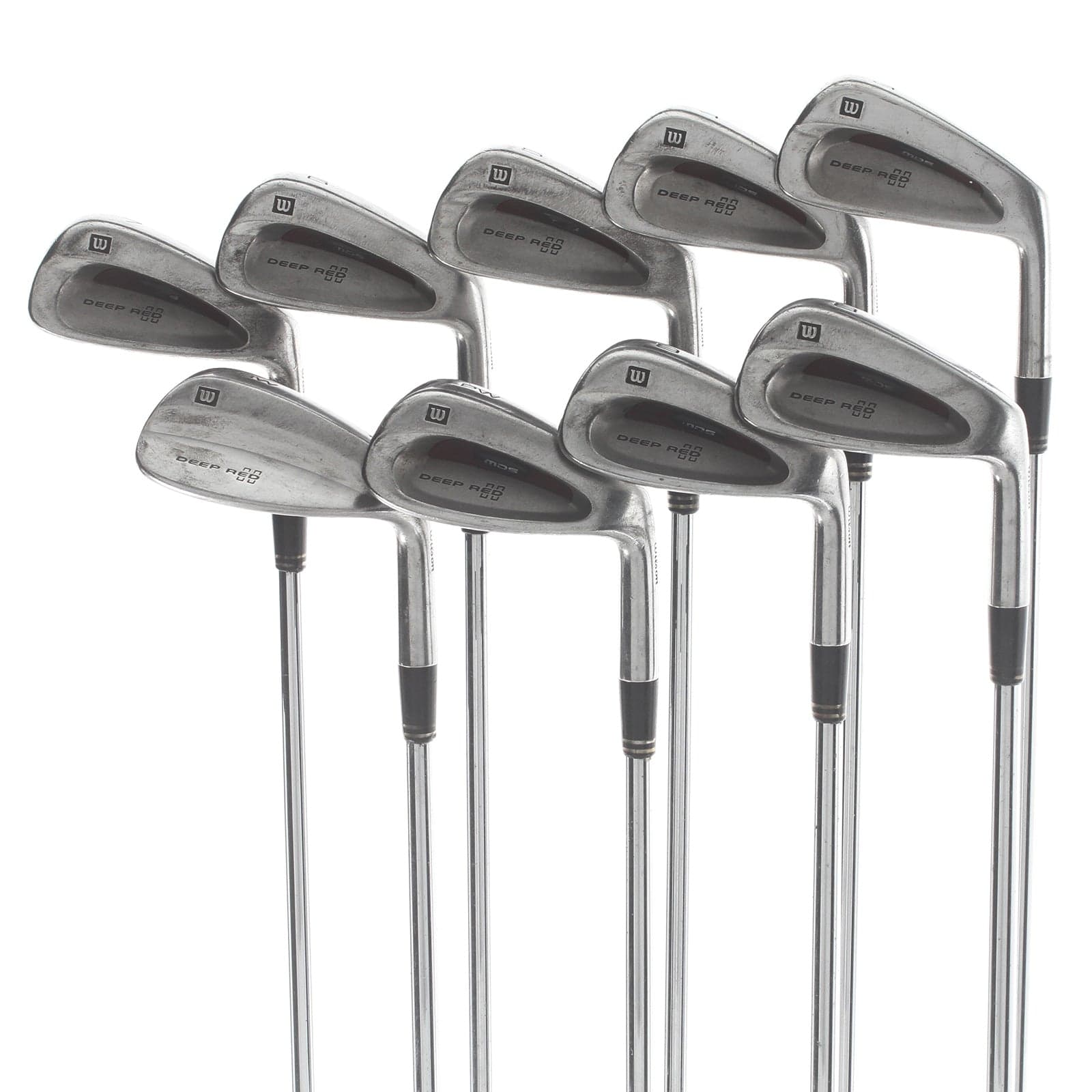 Wilson Deep Red-2 Steel Mens Right Hand Irons 3-SW Regular - Steel