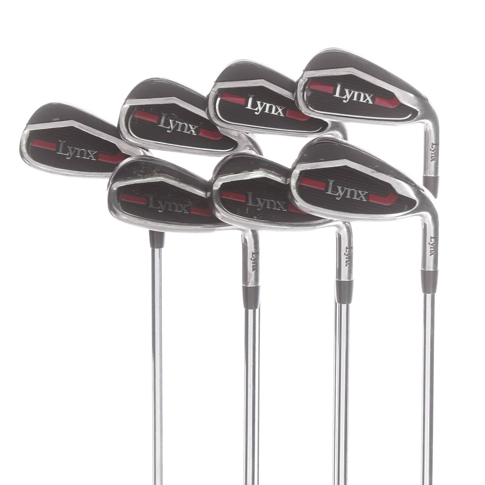 Lynx Predator Red Steel Mens Right Hand Irons 5-SW Regular - Virage V-