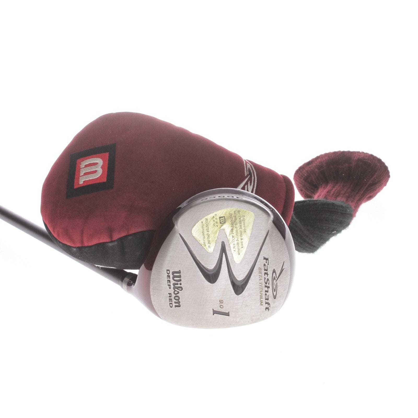 Wilson Deep Red Graphite Mens Right Hand Driver 9* Stiff - Wilson Fats