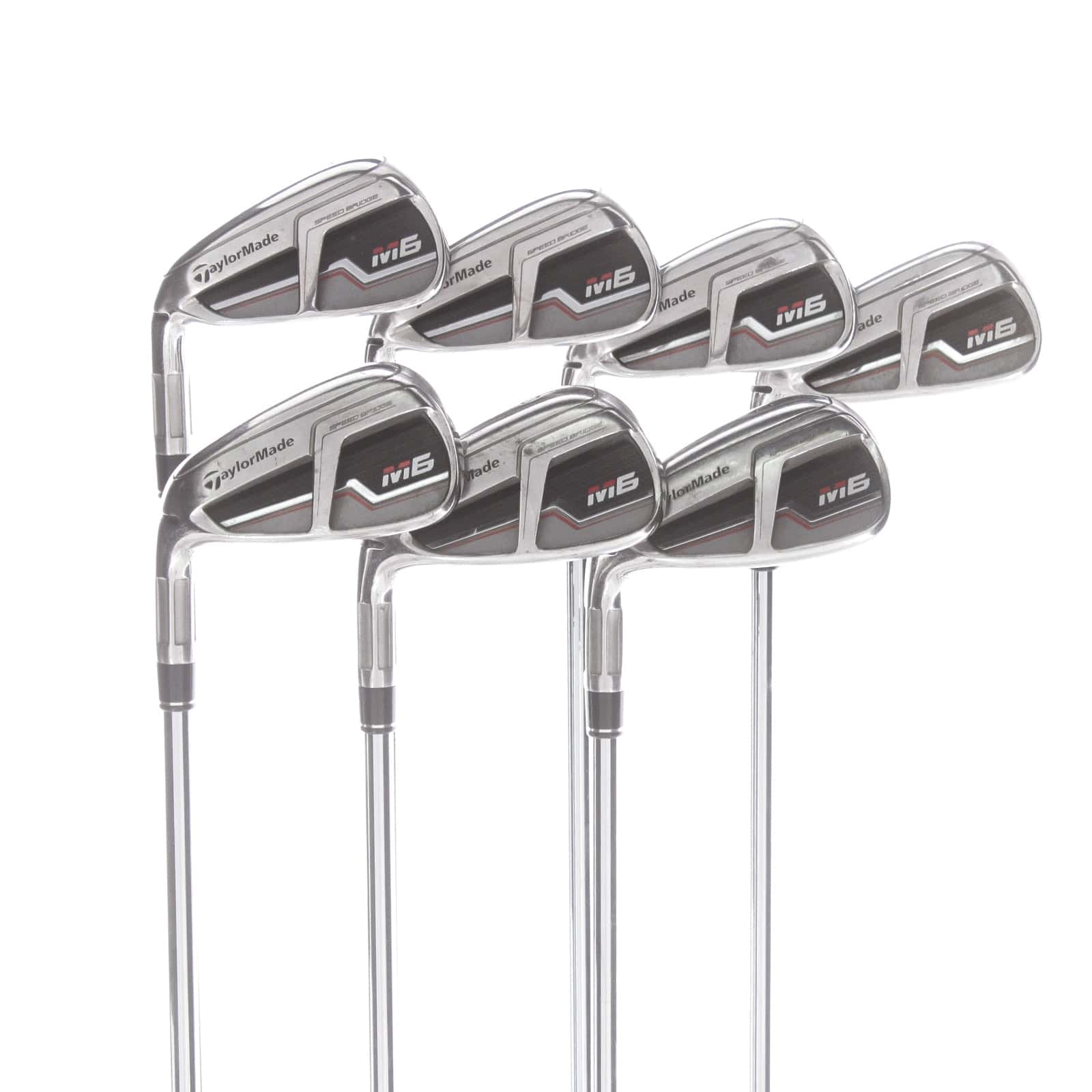 TaylorMade M6 Steel Mens Left Hand Irons 4-PW Regular - KBS Tour 90