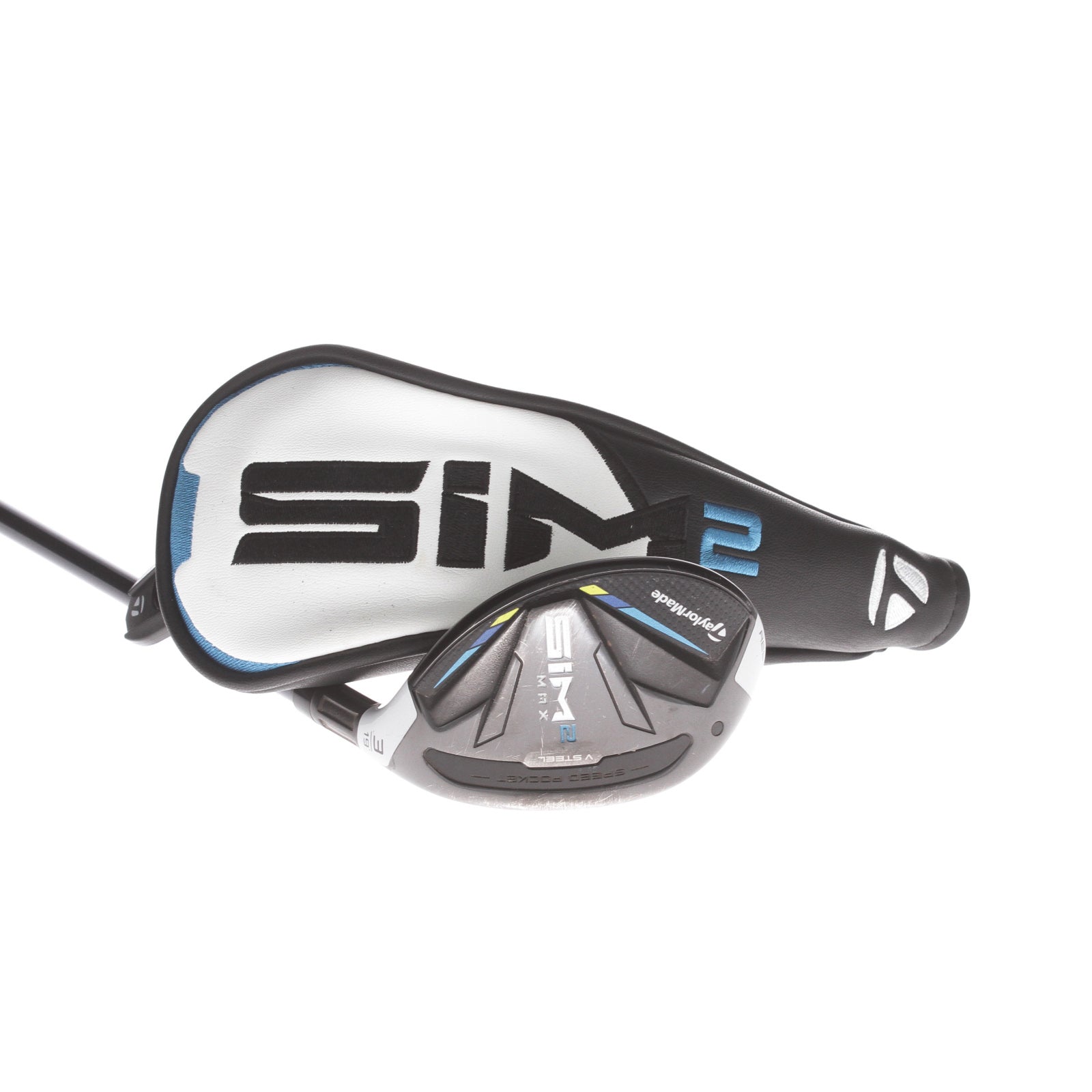 TaylorMade Sim2 Max Graphite Mens Right Hand 3 Hybrid 19* Stiff - Fuji