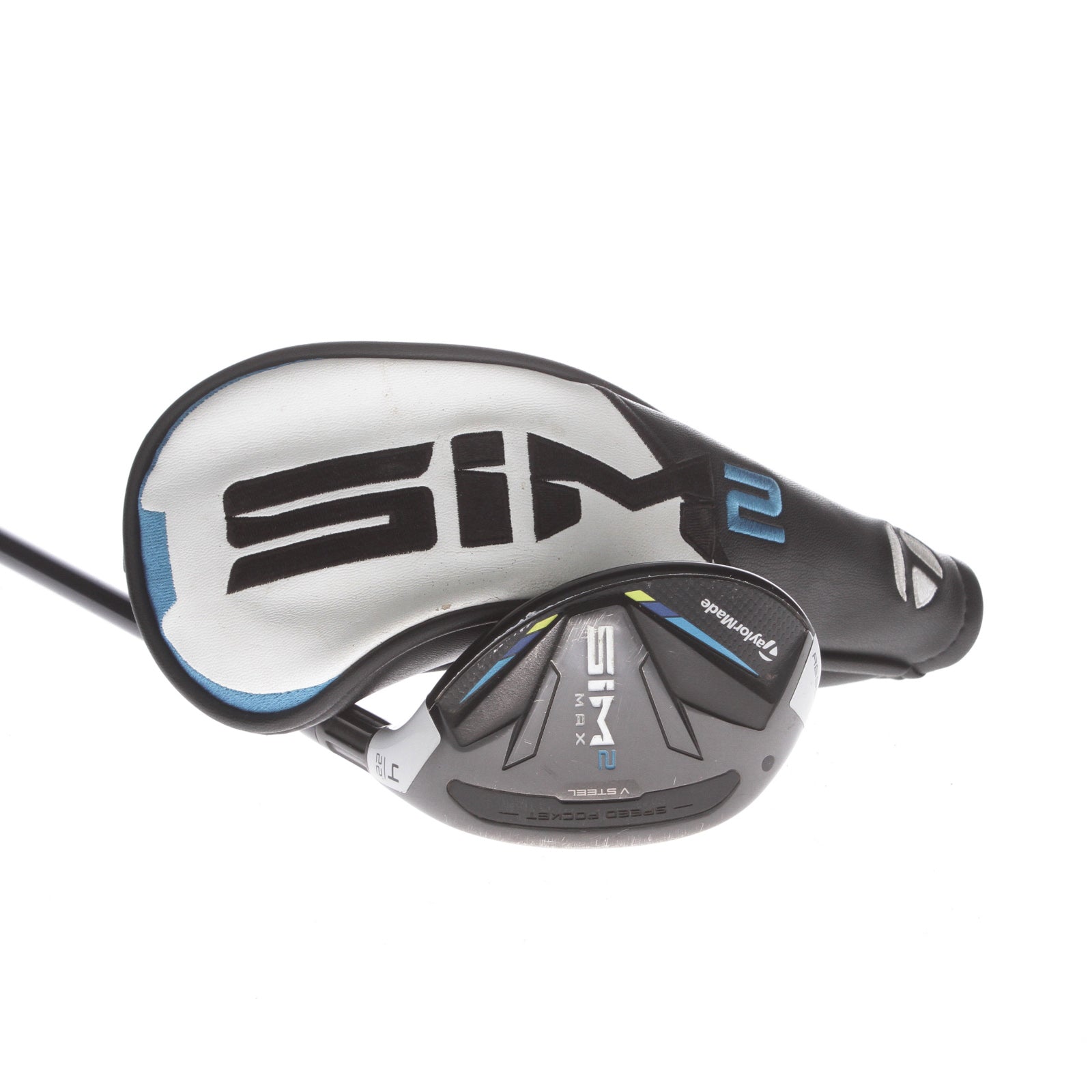 TaylorMade Sim2 Max Graphite Mens Right Hand 4 Hybrid 22* Stiff - Fuji