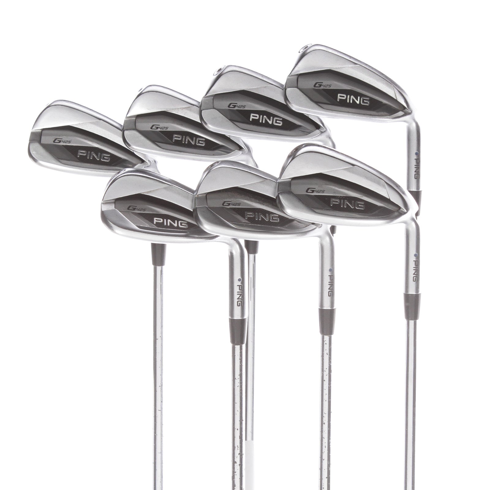 Ping G425 Steel Mens Right Hand Irons 5-SW Blue Dot 1* Upright Stiff