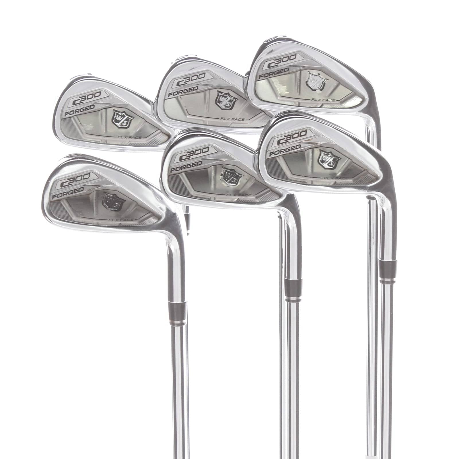 Wilson C300 Forged Steel Mens Right Hand Irons 5-PW Stiff - KBS Tour 9