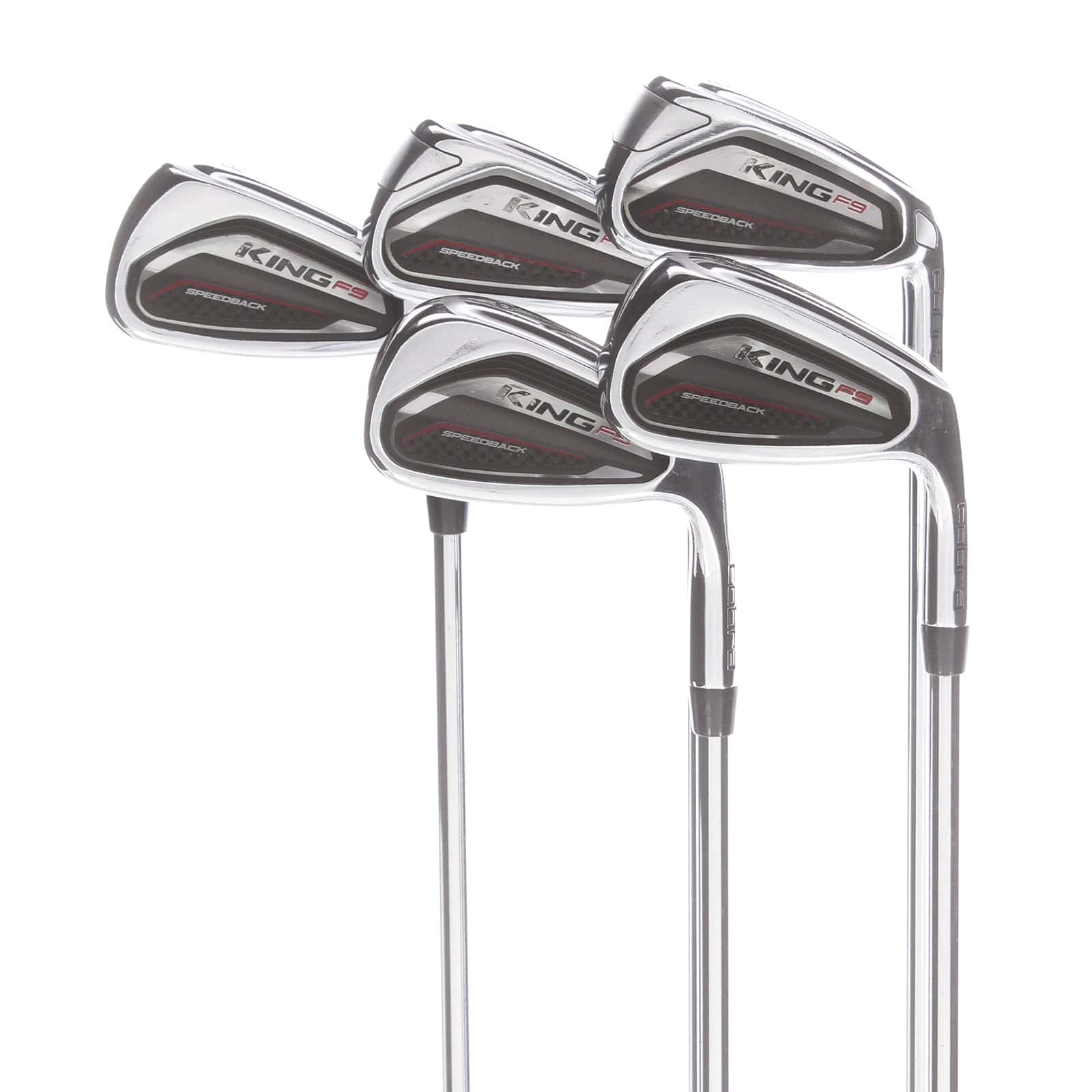 Cobra F9 Speedback Steel Mens Right Hand Irons 6-PW Regular - KBS Tour