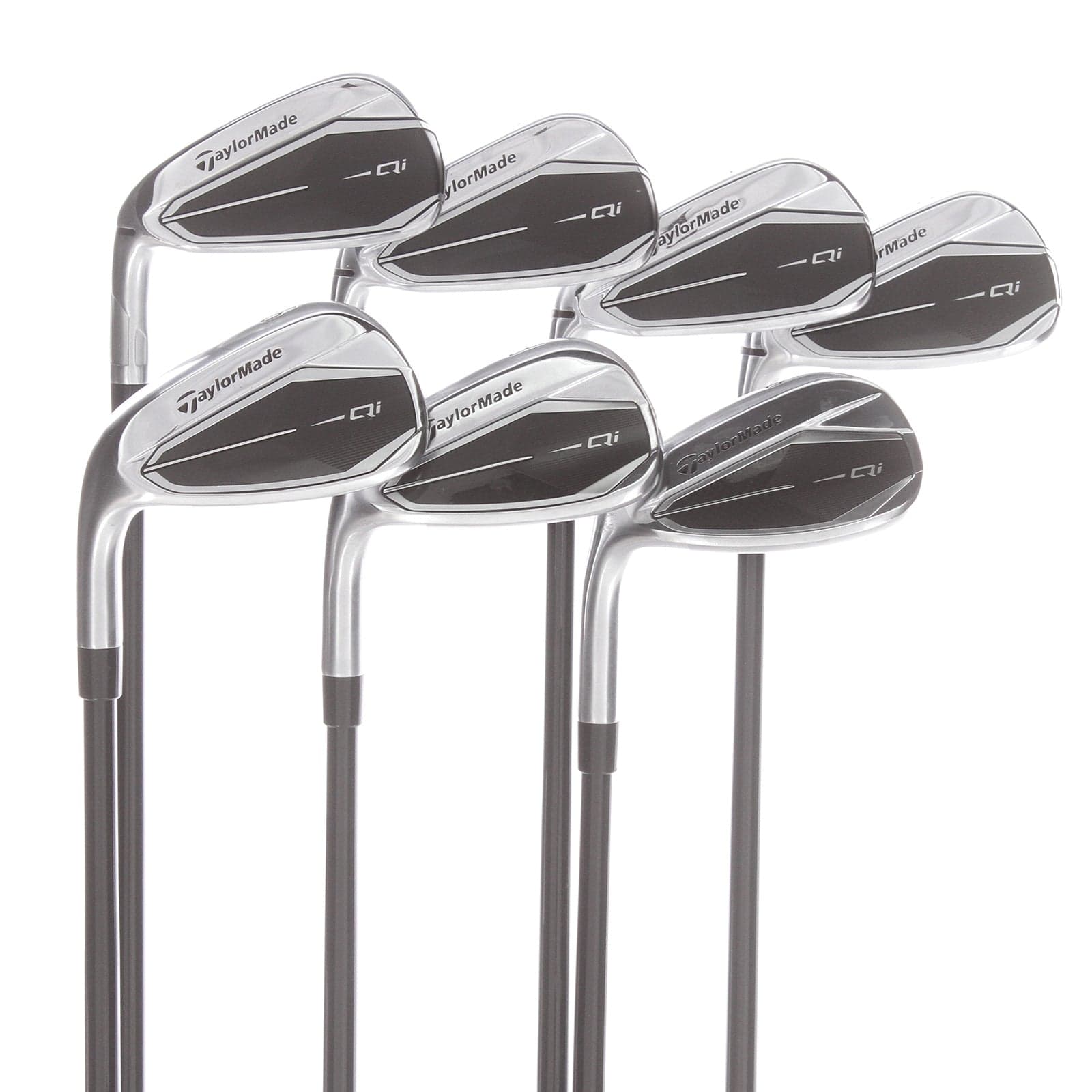 TaylorMade Qi Graphite Mens Left Hand Irons 5-SW Regular - Fujikura Ve