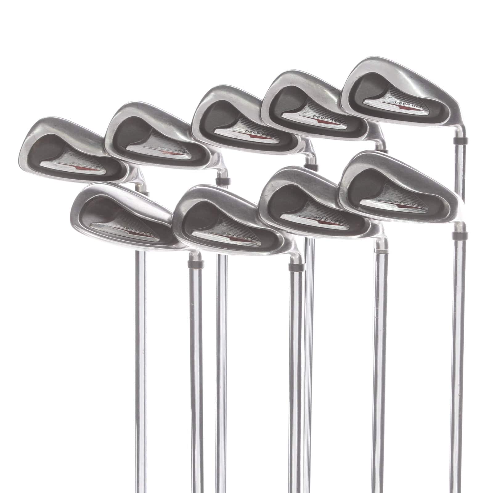 Wilson Deep Red Steel Mens Right Hand Irons 3-SW Regular - Step Contro