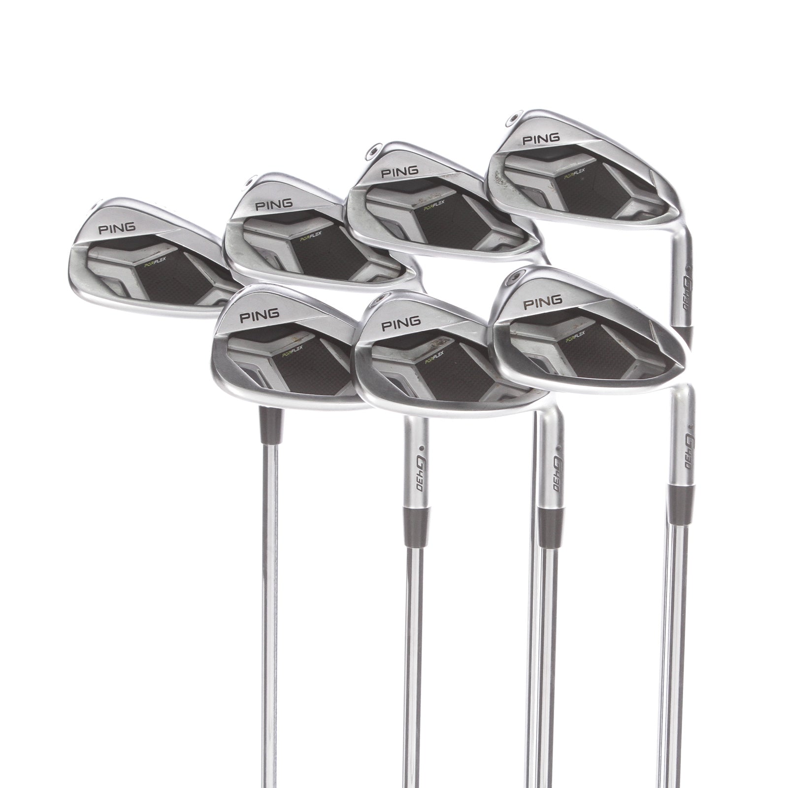 Ping G430 Steel Mens Right Hand Irons 5-GW Black Dot Regular - Ping AW