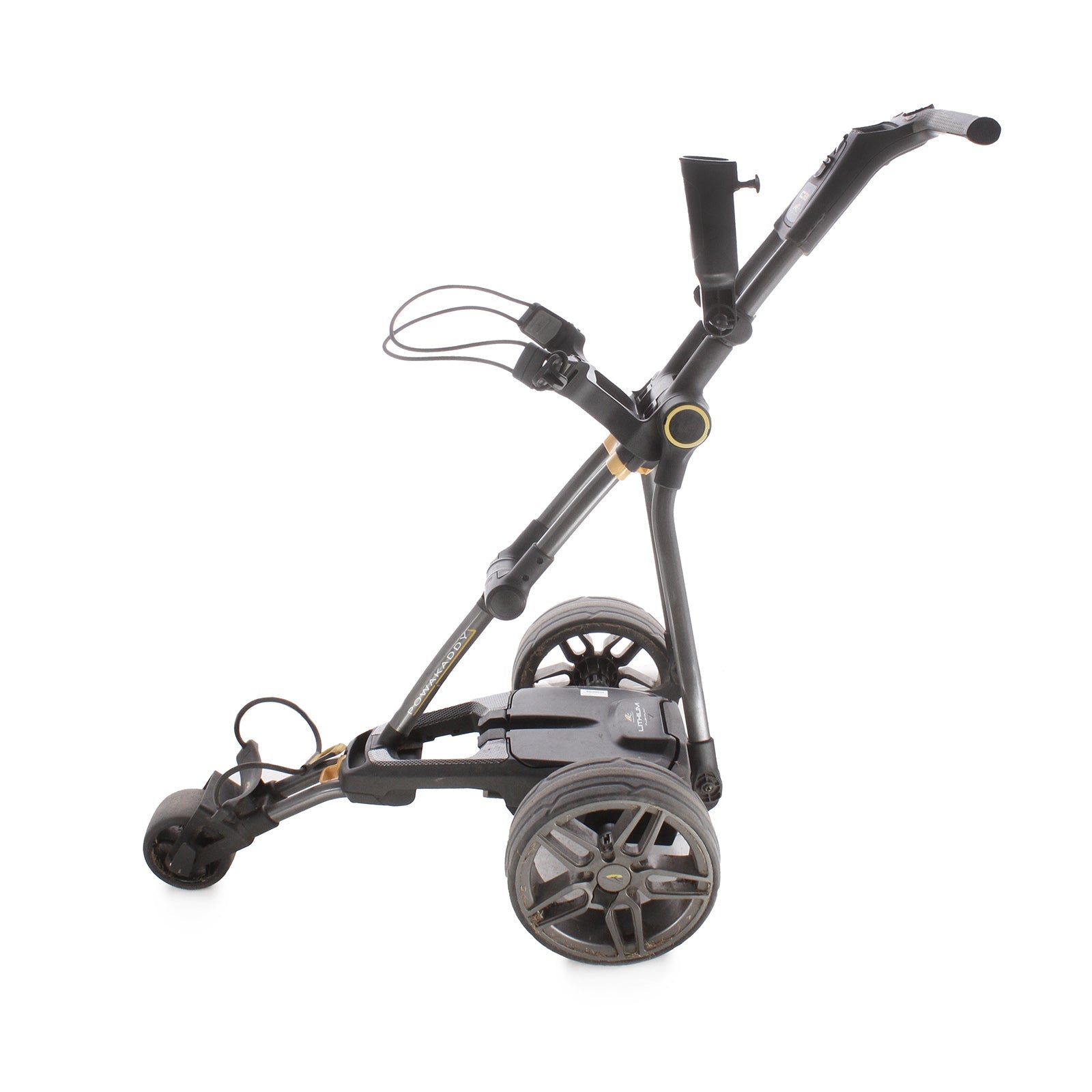PowaKaddy C2i 3-Wheel Electric Trolley 18 Hole Lithium - Black