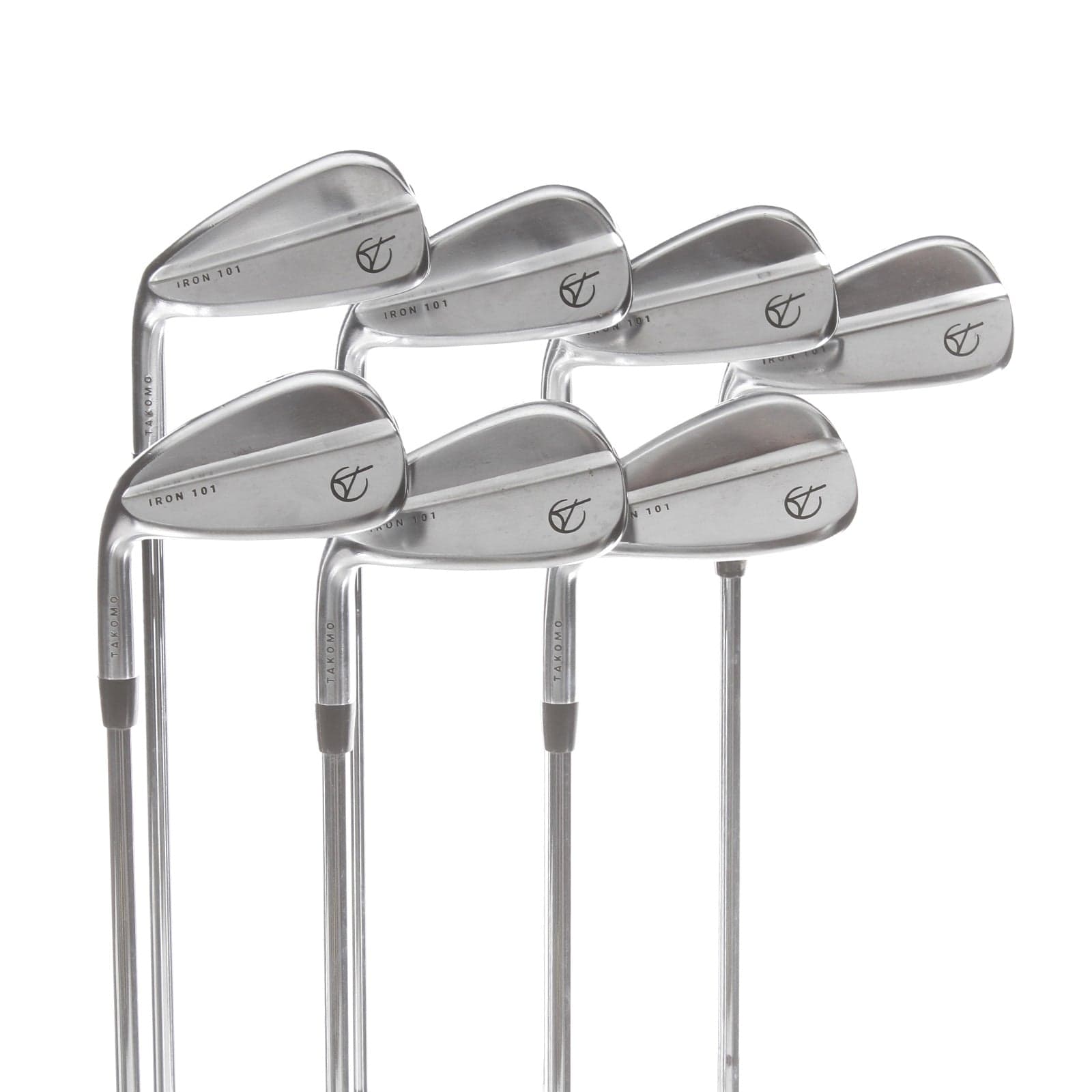 Takomo Iron 101 Steel Mens Left Hand Irons 4-PW -0.25" Stiff - KBS Tou