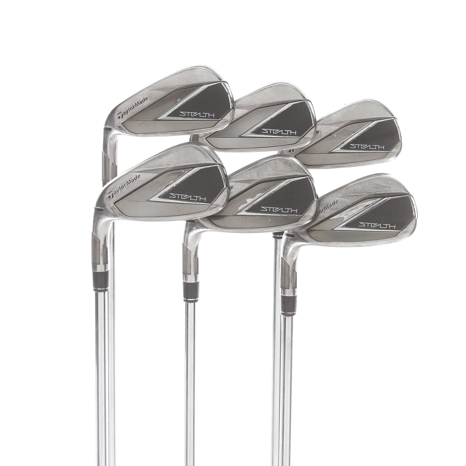 TaylorMade Stealth Steel Mens Left Hand Irons 5-PW Regular - KBS MAX M