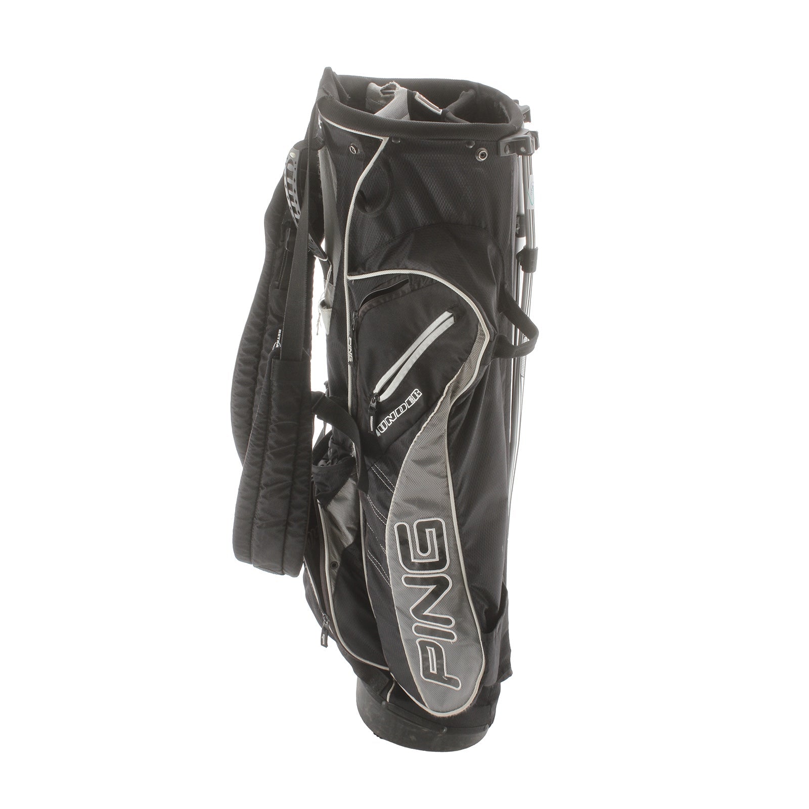 Ping 4 Under Stand Bag - Black/White