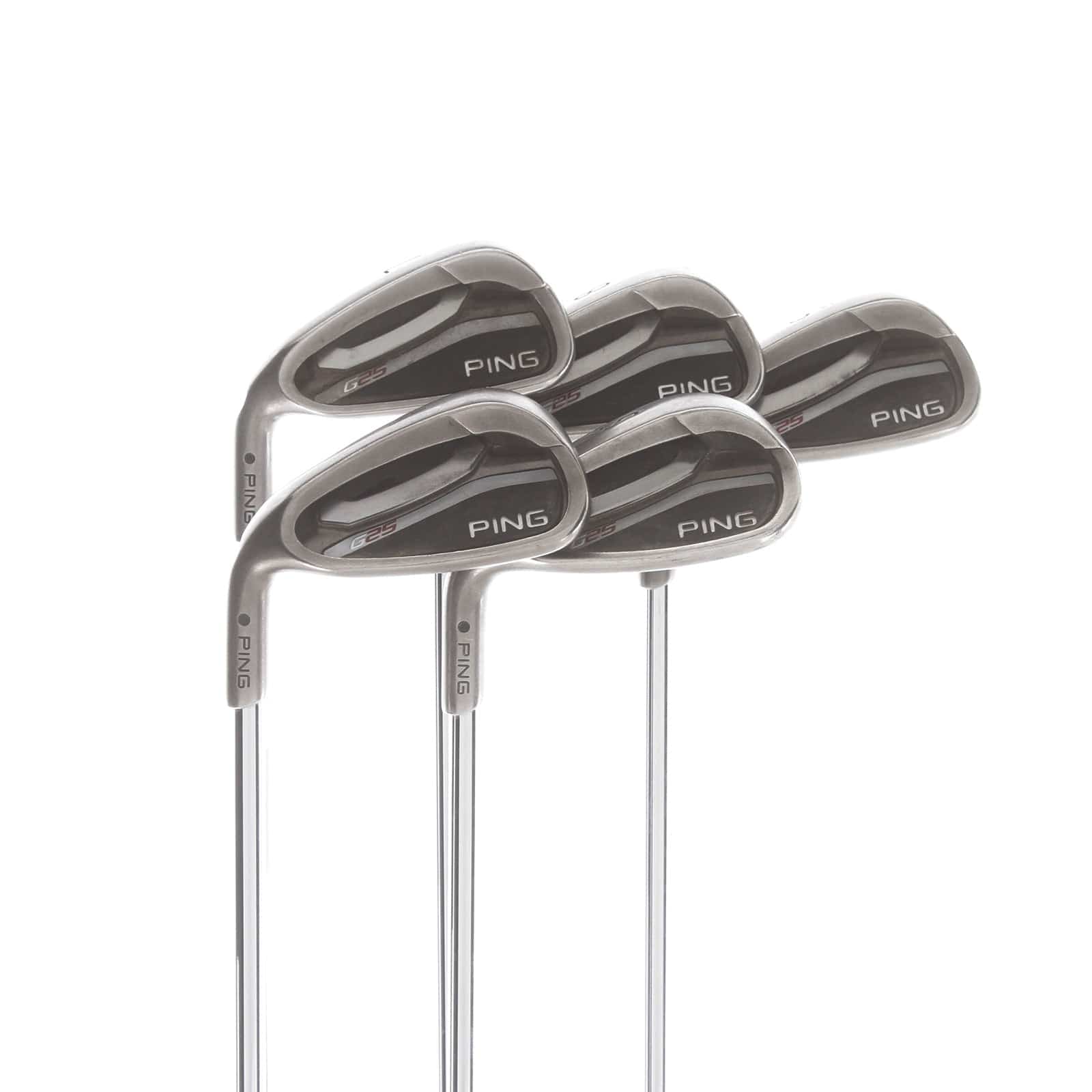 Ping G25 Steel Mens Left Hand Irons 7-SW Black Dot Regular - Ping CFS