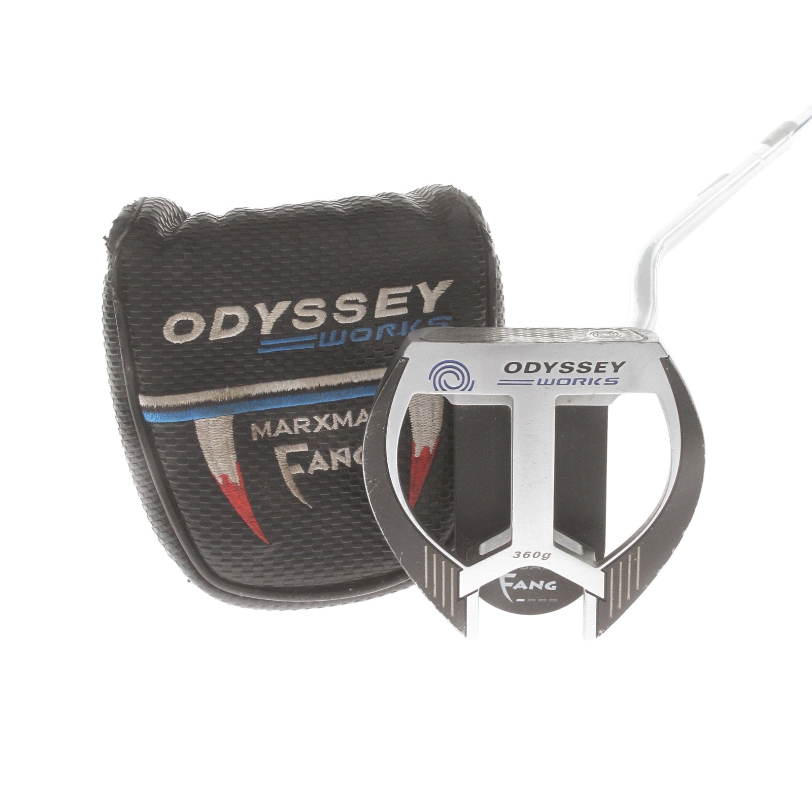 Odyssey Works 2-Ball Fang Mens Right Hand Putter 34" Mallet - Super St