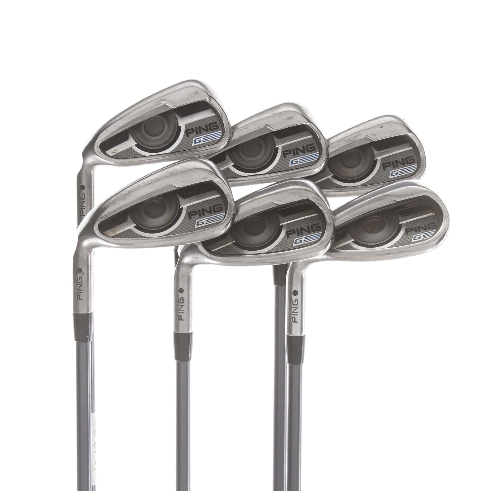 Ping G Series Graphite Mens Left Hand Irons 6-SW Black Dot Regular - P