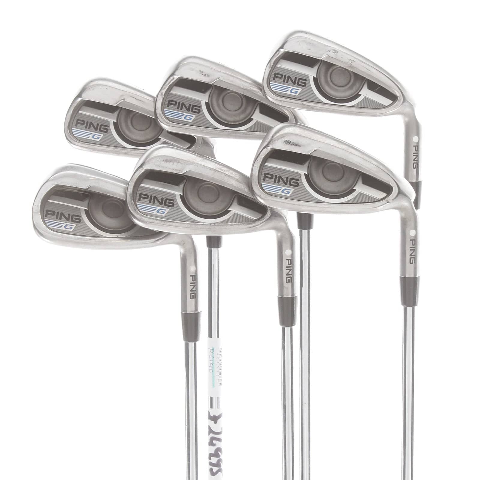 Ping G Series Steel Mens Right Hand Irons 5-PW White Dot 3* Upright St