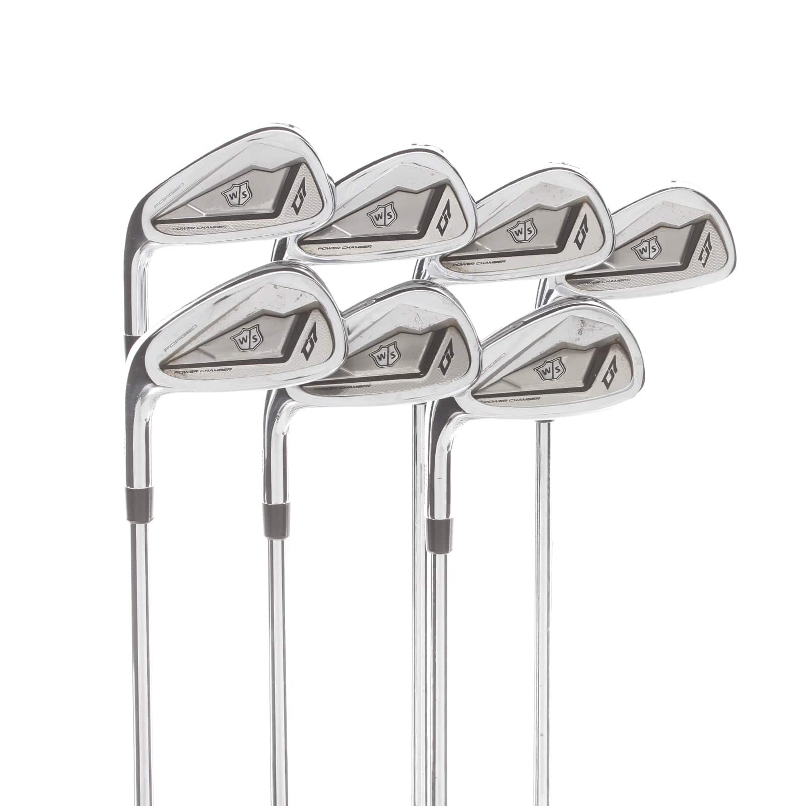 Wilson D7 Forged Steel Mens Left Hand Irons 4-PW Stiff - KBS $-Taper L